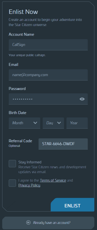 Enlisting Guide :: Noob Citizen